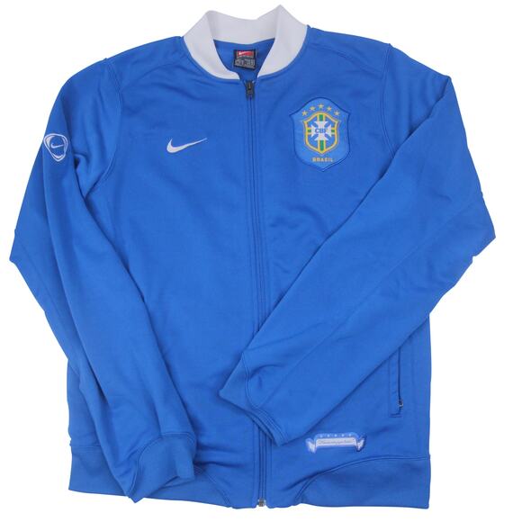 Nike | Jackets & Coats | Vintage Nike Brazil Football Cbf Spellout ...
